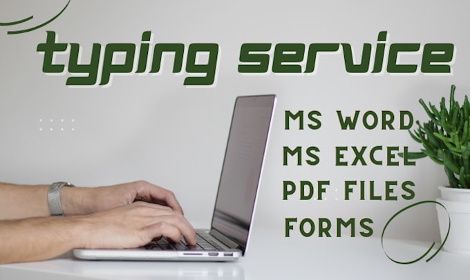 Do fast typing job, retype scanned pdf documents, pro typist by ...