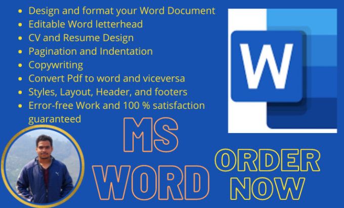 Format and design microsoft word documents by Abinashkar849 | Fiverr
