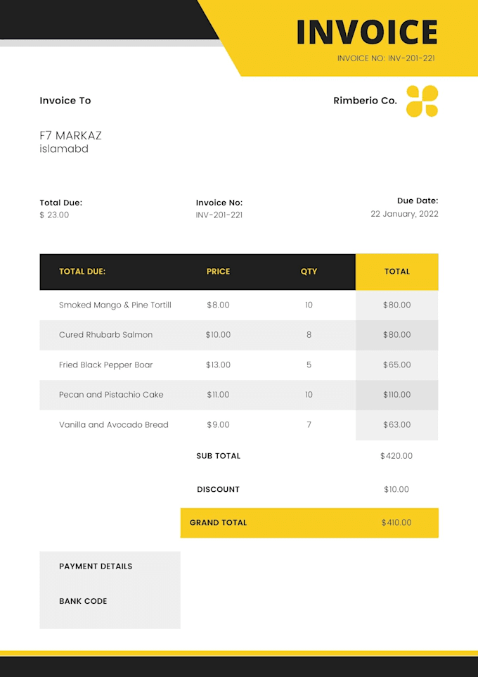 Design professional invoice templates rapid by Smaat5 | Fiverr