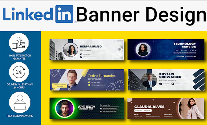 Design professional, formal linkedin banners for your profile or ...