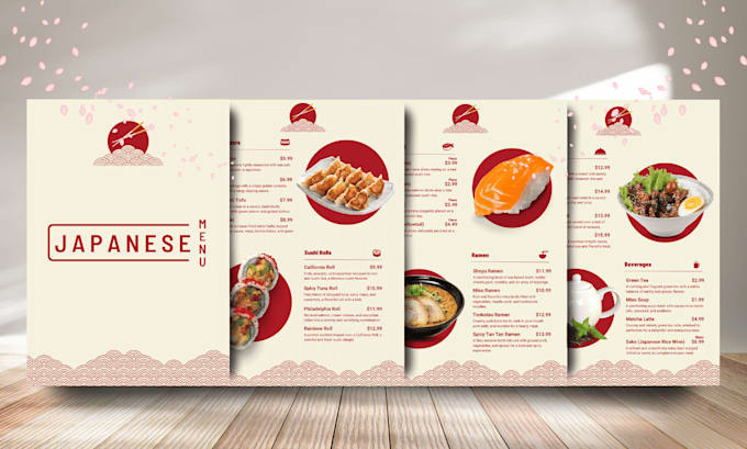 Design professionale e moderno menu del ristorante, volantino alimentare