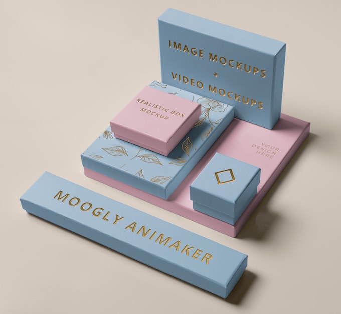 Design realistic 3d box mockup by Moogly_animaker | Fiverr