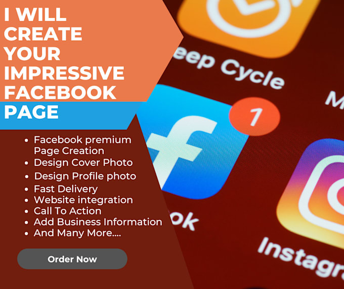 Create your facebook page, design cover and profile photo by ...
