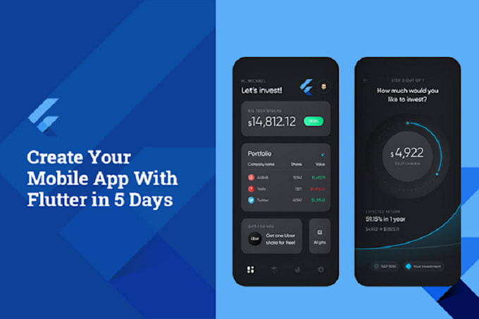 Develop android and ios app using flutter, flutter developer, flutter ...