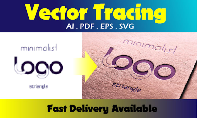 Do vector tracing of any logo and image by Striangle | Fiverr