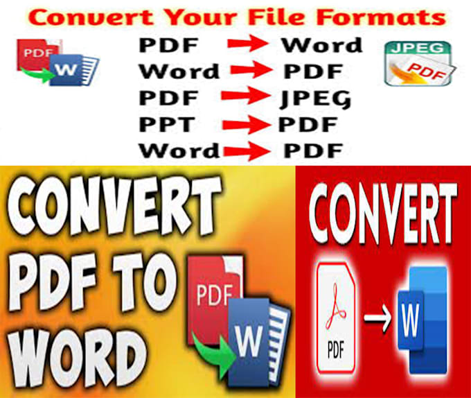 Type pdf convert to other file format by Gamlathisuru | Fiverr