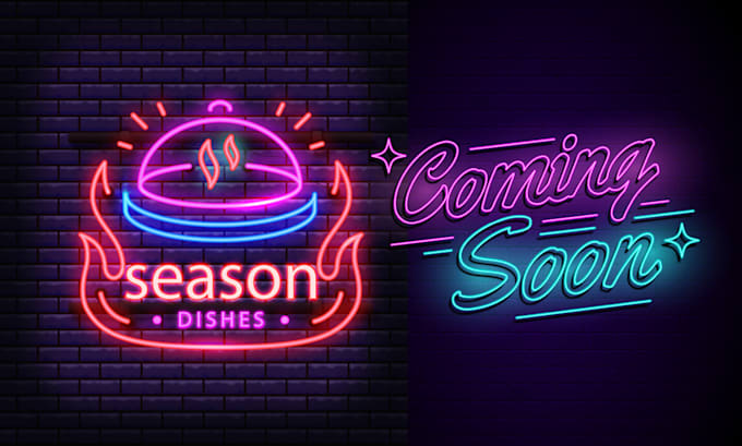 Do animated neon text logo with neon effect by Dgskill | Fiverr
