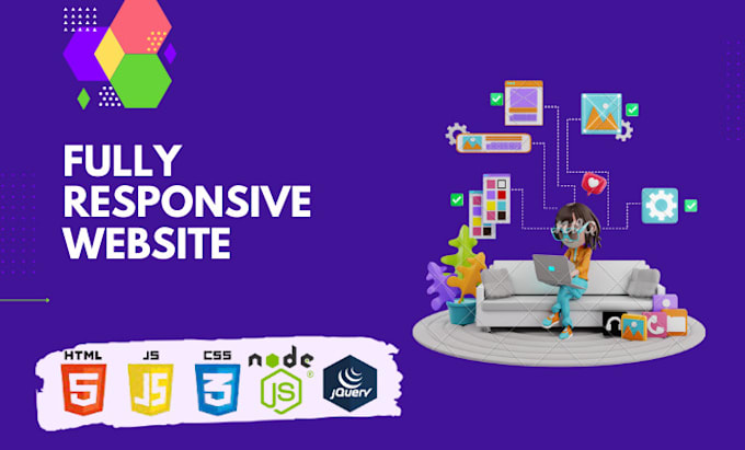 Create A Responsive Website In Html Css Javascript Reactjs And 