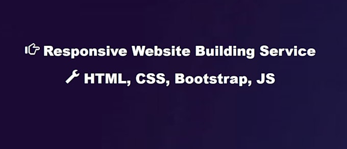 Create responsive website with html, css, js by Cathygs | Fiverr