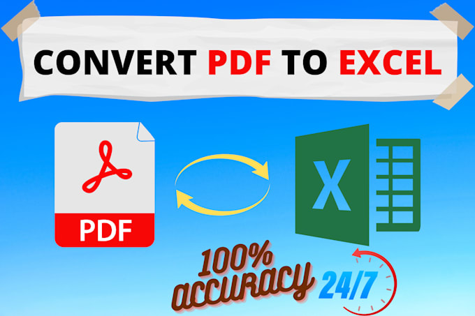 Convert pdf to excel by Svaheesan | Fiverr