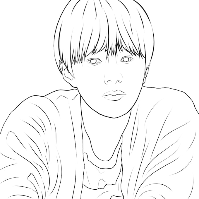 Bts V Coloring Pages BTS V And RM Epilogue Color Pencil Drawing | Kpop