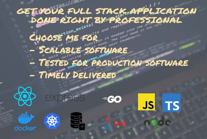 Build your full stack javascript application by Mehran_kamal | Fiverr Build your full stack javascript application by Mehran_kamal | Fiverr