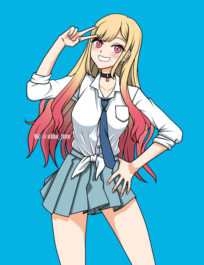 Make an anime fanart by Alita_jinn | Fiverr