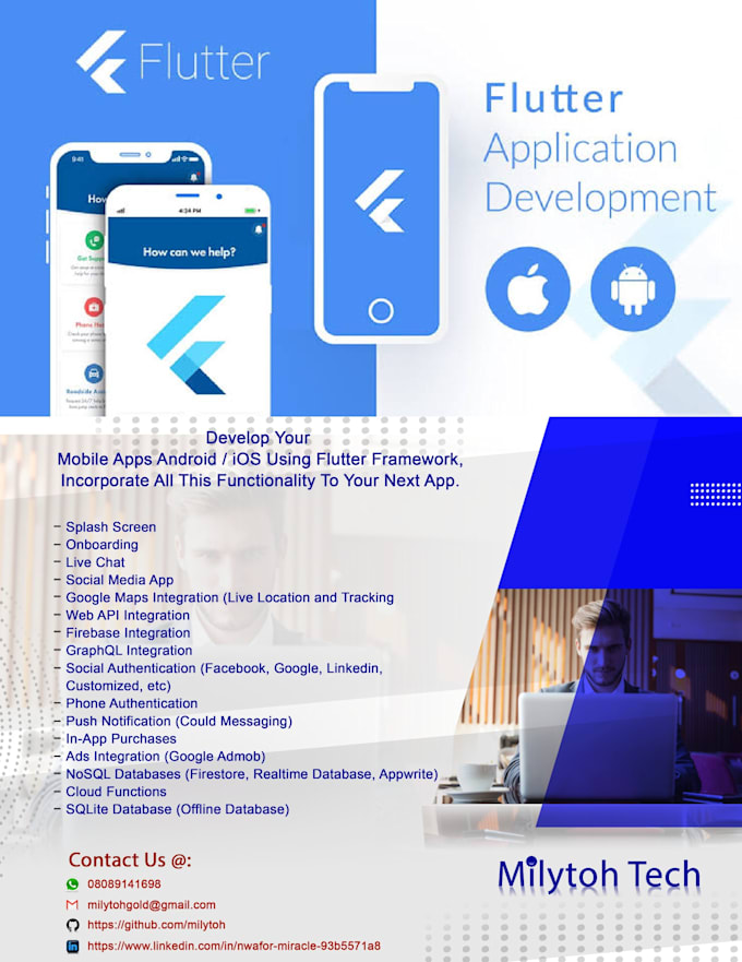 Build your mobile apps, android and ios using google flutter by Milytoh ...