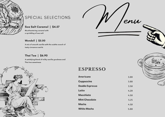 Design best and attractive food menu restaurant menu or price lists by ...