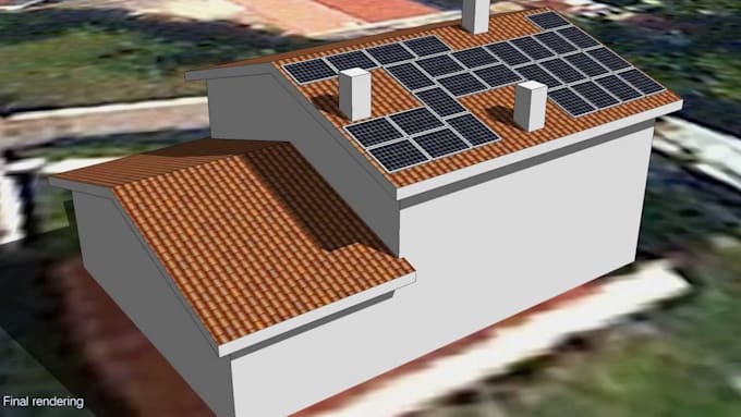 Make a 3d solar installation model design for your factory, home etc by ...