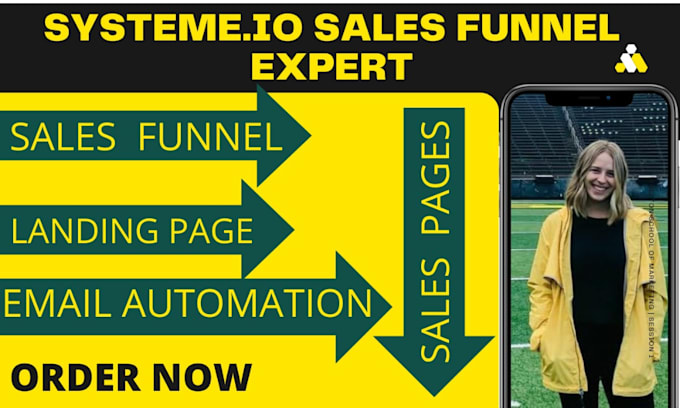 Design systeme io sales funnel, landing page, sales funnel in systeme ...
