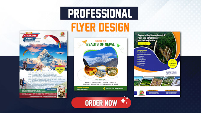 Design a professional looking flyer by Meepirates | Fiverr