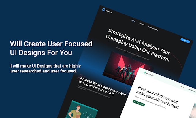 Design user focused ui designs for your website by Nalinpuri | Fiverr