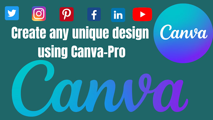 Create any unique designs using canva by Qaiser_310 | Fiverr