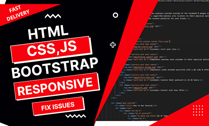 Redesign and fix html css jquery bootstrap responsive issues by Roy1432 | Fiverr