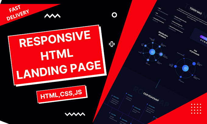 Design and create responsive html landing page and web page by Roy1432 ...