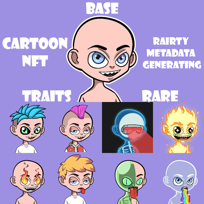 Create 10k eye catching nft collection by Tomascus | Fiverr