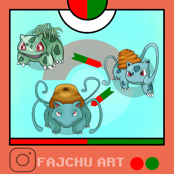Create your own custom regional variant pokemon by Fajchu | Fiverr