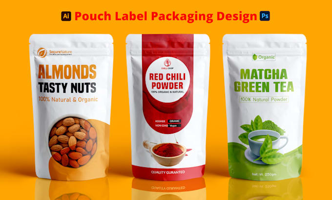 Do pouch label design and stand up pouch packaging design by ...