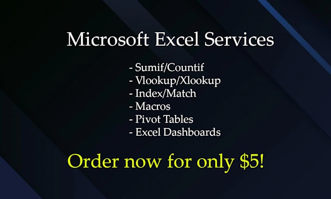 Create efficient and professional excel spreadsheets by Sambamch | Fiverr Create efficient and professional excel spreadsheets by Sambamch | Fiverr