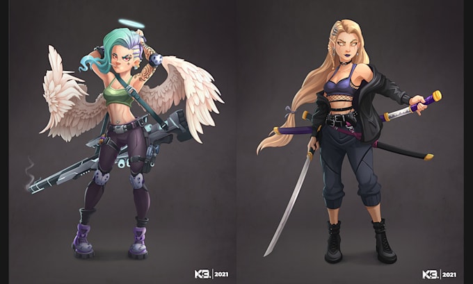 Create a full body character design for you by Kierancalvelo | Fiverr