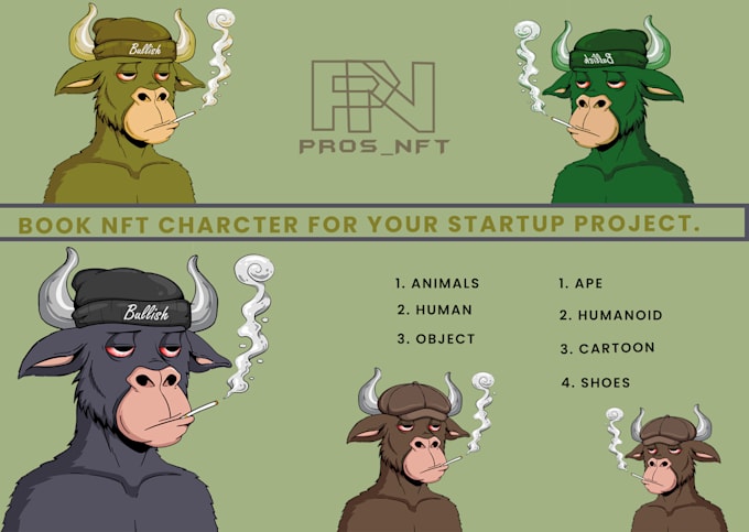 Create nft art, nft cartoon, nft card, nft trait, nft doodle, by Pros ...