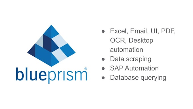 Automate your manual processes using blueprism rpa by Arjunkapoor673 | Fiverr