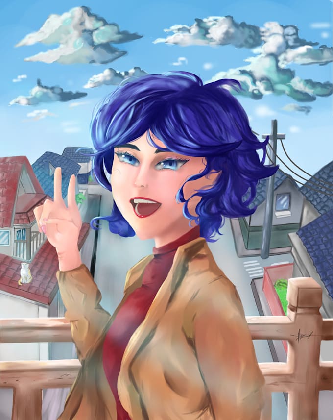 Draw your favorite or any character in semi realistic style by Ffeey ...