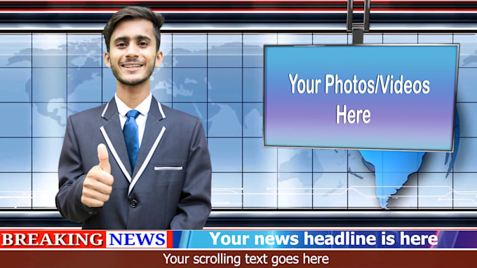 Be your spokesperson as a breaking news reader by Funtooshbrother | Fiverr