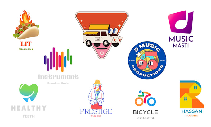 Create a unique logo and brand identity by Sridagardezi | Fiverr