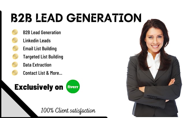 Do b2b lead generation and targeted contact list building by Tuhina_akter | Fiverr