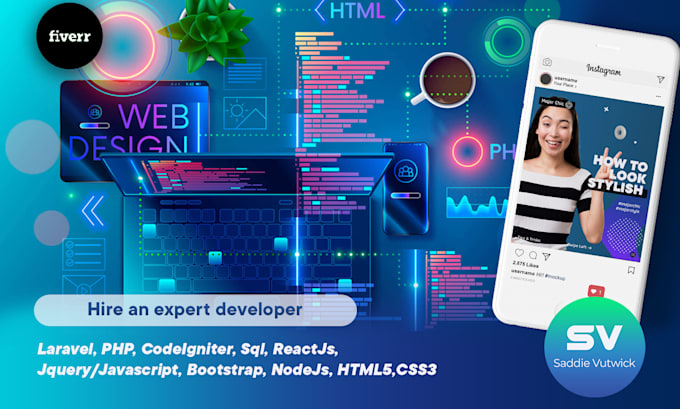 Be your laravel, php or codeigniter web, app developer by Sadatshaibu6 | Fiverr