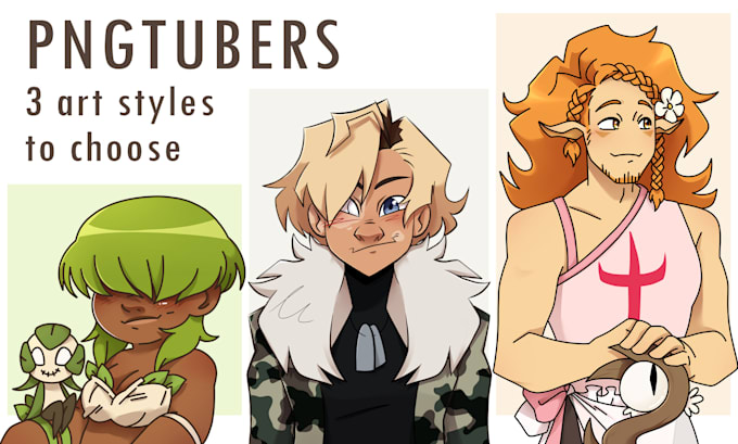 Draw a pngtuber for your twitch or youtube streams by Kamiytube | Fiverr