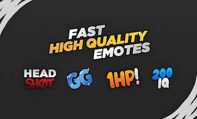 Make text emotes for twitch yt fb fast response within 24hrs by ...