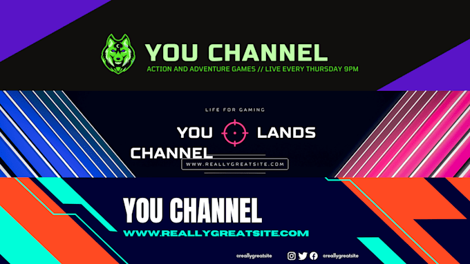 Create youtube banner for you by Iulian2706 | Fiverr