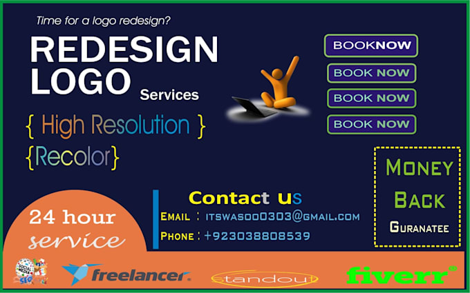 Redesign edit or modify recolor vectorize logo by Khalifawaseem | Fiverr