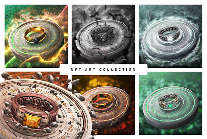 Design and generate your custom nft collection by Visualrydesigns | Fiverr