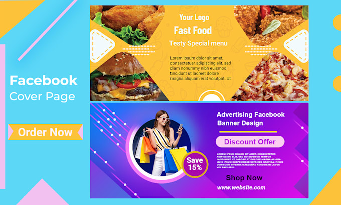 Design an attractive facebook ads cover photo banner and social media ...