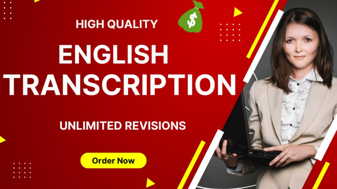 Do english transcription within 24 hours by Uzma_jb | Fiverr