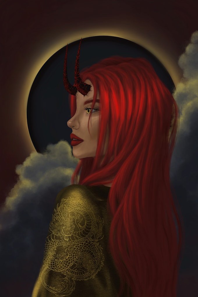 Draw unique dnd character card, oc, concept art, portrait by Dina ...