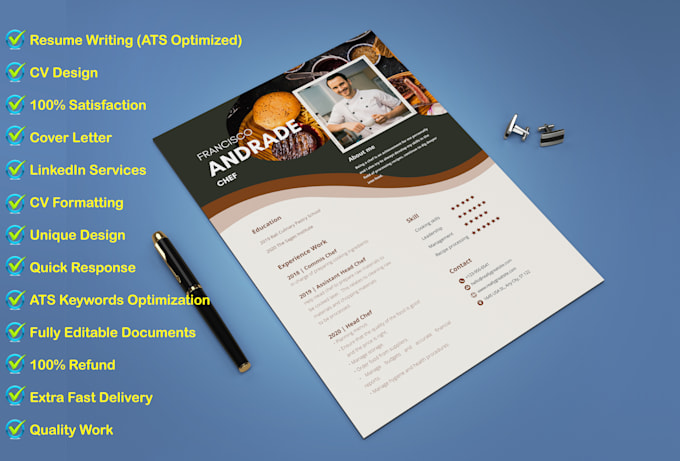 Write professional resume and enhance your cv, cover letter, linkedin ...