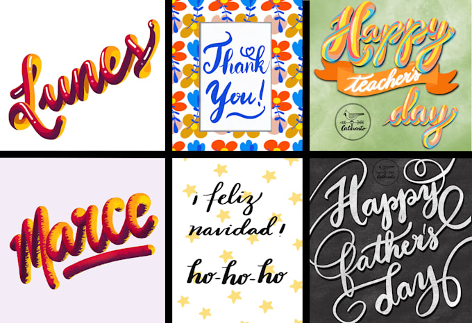 Create a lettering design for you by Catavento_mar | Fiverr