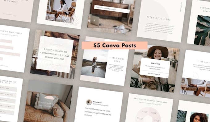 Create social media posts through canva for businesses by Shantiadams ...