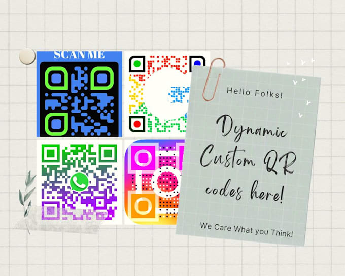 Dynamic custom business professional qr code with logo by Aarya_28 | Fiverr